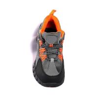 China Slip Resistant  Steel Toe Leather Rubber Outsole Worker Microfiber Mesh Action Metal Eyelets Safety Shoes for sale