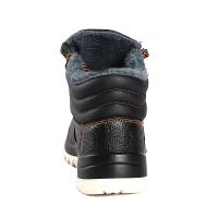 China Anti Smash Black Safety Boots Steel Toe Steel Palm High Grade Oil Proof for sale