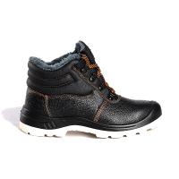 China Anti Smash Black Safety Boots Steel Toe Steel Palm High Grade Oil Proof for sale