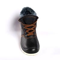 China Anti Smash Black Safety Boots Steel Toe Steel Palm High Grade Oil Proof for sale