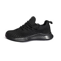 China Unisex Slip Resistant Black Breathable Upper Rubber Sole Comfortable EVA Insole Safety Shoes for sale