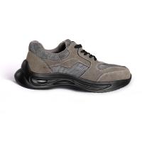 China Steel Toe Low Cut Unisex Safety Shoes Slip Resistant Rubber Outsole Microfiber Upper Breathable for sale