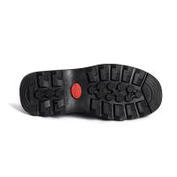 China Black Embossed Safety Booty Waterproof Leather Outsole Work Shoes Men for sale