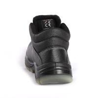 China Anti Slip Work Safety Shoes Durable Black Safety Boots Oil Proof Double Density PU Injection Outsole for sale