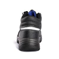 China Safety Boot Shoes Embossed Genuine First Layer Cow Leather Men'S Footwear Work Boots for sale