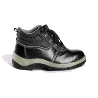 China Anti Smash Men'S Safety Footwear Embossed Cow Leather Boot Shoes Steel Toe for sale