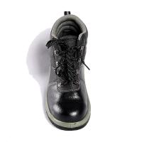China Anti Smash Men'S Safety Footwear Embossed Cow Leather Boot Shoes Steel Toe for sale
