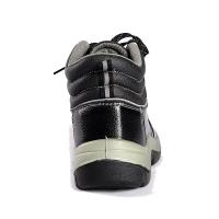 China Anti Smash Men'S Safety Footwear Embossed Cow Leather Boot Shoes Steel Toe for sale