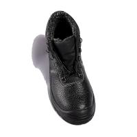 China Industrial Anti Puncture Steel Toe Safety Boots Embossed Leather Safety Shoes Anti Slip Oil Resistant for sale