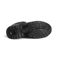 China Industrial Anti Puncture Steel Toe Safety Boots Embossed Leather Safety Shoes Anti Slip Oil Resistant for sale