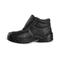 China Industrial Anti Puncture Steel Toe Safety Boots Embossed Leather Safety Shoes Anti Slip Oil Resistant for sale