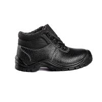 China Industrial Anti Puncture Steel Toe Safety Boots Embossed Leather Safety Shoes Anti Slip Oil Resistant for sale