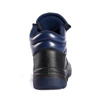 China Construction Men Safety Work Shoes Industrial Cow Leather Anti Puncture Steel Toe Rubber Outsole for sale