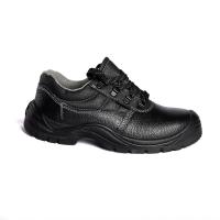 China Shengjie Embossed Cow K2 Men's Black Leather Work Boots Cheap Cleats Comfortable EVA Insole PU Safety Shoes for sale