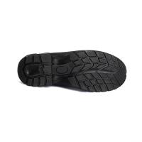 China Shengjie Embossed Cow K2 Men's Black Leather Work Boots Cheap Cleats Comfortable EVA Insole PU Safety Shoes for sale