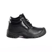 China SHENGJIE Oil Acid Resistant Non-Slip Pu Outsole Steel Toe Steel Plate Protection Men'S Black Leather Safety Shoes for sale