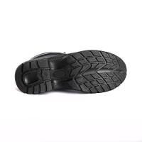 China SHENGJIE Oil Acid Resistant Non-Slip Pu Outsole Steel Toe Steel Plate Protection Men'S Black Leather Safety Shoes for sale