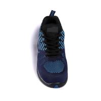 China Metal Eyelets Low Cut Slip On Work Boots Fly Knit Fabric Unisex Rubber Sole Work Boots K2 for sale