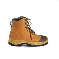 China Factory Workshop Waterproof Slip Resistant Work Boots Cowhide Anti Puncture Material for sale