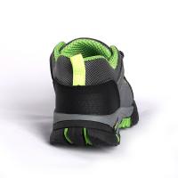China Punture Resistant Low Cut Steel Toe Work Shoes Microfiber Leather Fashion Green Rubber Outsole Breathable for sale