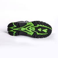 China Punture Resistant Low Cut Steel Toe Work Shoes Microfiber Leather Fashion Green Rubber Outsole Breathable for sale