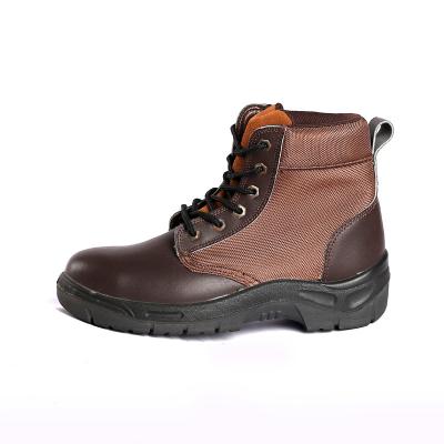China Black Anti Slip Waterproof Safety Footwear Leather Steel Toe Men'S Heavy Industry for sale