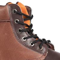China Black Anti Slip Waterproof Safety Footwear Leather Steel Toe Men'S Heavy Industry for sale