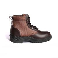 China Black Anti Slip Waterproof Safety Footwear Leather Steel Toe Men'S Heavy Industry for sale