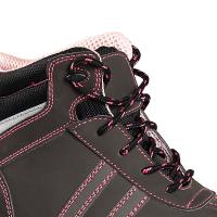 China Fashionable Work Safety Women Non Slip Shoes Light Weight Mental Free Sports Anti Smash for sale