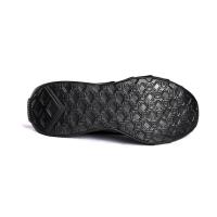 China Steel Toe Slip Resistant PU Cement Sole Work Boots Comfortable EVA Insole Black Breathable Safety Shoes for sale