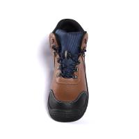 China Men'S Steel Toe Steel Plate Work Shoes Nubuck Leather Anti Puncture Anti Slip  Anti Static for sale