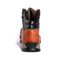 China OEM Slip Resistant Rubber Sole Protection Woodland Industrial Work Boots Steel Toe Men'S for sale