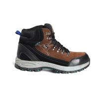 China Men'S Frosted Cowhide Steel Toe Steel Sole Heavy Industrial Safety Shoes Anti Smash for sale