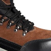 China Men'S Frosted Cowhide Steel Toe Steel Sole Heavy Industrial Safety Shoes Anti Smash for sale