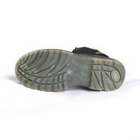 China Black Men'S Industrial Steel Toe Safety Shoes Anti Puncture PU Outsole Leather Footwear Acid Proof for sale