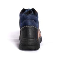 China Cow Leather Anti Oil Safety Footwear Smash Resistant Impact Proof Mens Construction Shoes for sale