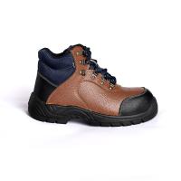 China Cow Leather Anti Oil Safety Footwear Smash Resistant Impact Proof Mens Construction Shoes for sale