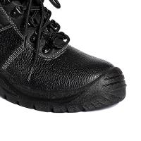 China Shengjie Heavy Industry Anti-Puncture Safety Boots Anti-Slip Oil Resistant Embossed Leather Work Shoes for sale