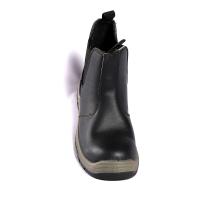 China Shengjie Steel Sole Steel Toe Anti-Smash Insert Safety Footwear Rubber/EVA Injection Outsole Side Elastic Safety Shoes for sale