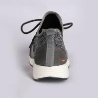 China Brand Grey Flyknit Protective Footwear Work Boots Lace Up Closure EVA Outsole Steel Toe Breathable Safety Shoes for sale
