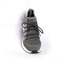 China Brand Grey Flyknit Protective Footwear Work Boots Lace Up Closure EVA Outsole Steel Toe Breathable Safety Shoes for sale