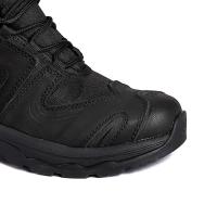 China Shengjie Black Brand Name Same Type Durable Soft Footwear with Mesh Nubuck Cow Leather Upper Unisex Outdoor Shoes for sale