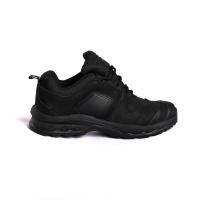 China Shengjie Black Brand Name Same Type Durable Soft Footwear with Mesh Nubuck Cow Leather Upper Unisex Outdoor Shoes for sale