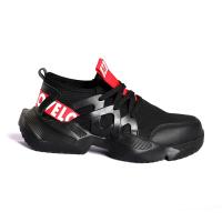 China Steel toe safety shoes Casual Work Trainers with Steel Toe Non-Slip Fly Knit Protective puncture resistant safety shoes for sale
