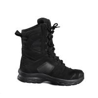 China Shengjie Brand Name OEM Breathable Black Hiking Walk Boots with Metal Eyelets High Standard Outdoor Shoes for sale