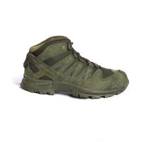 China Shengjie Footwear Factory Stylish Combat Low-top Boots Lightweight Breathable Upper Green Mesh Outdoor Shoes for sale
