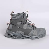 China Shengjie Fly Knit Footwear Puncture Resistant MD Outsole Work Boots Shock Absorption Breathable Safety Shoes for sale
