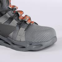 China Shengjie Fly Knit Footwear Puncture Resistant MD Outsole Work Boots Shock Absorption Breathable Safety Shoes for sale
