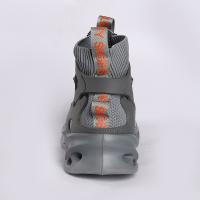 China Shengjie Fly Knit Footwear Puncture Resistant MD Outsole Work Boots Shock Absorption Breathable Safety Shoes for sale