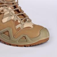 China Nubuck Oxford Fabric Mesh Upper / Outdoor Shoes With Lace Up And Rubber Outsole for sale